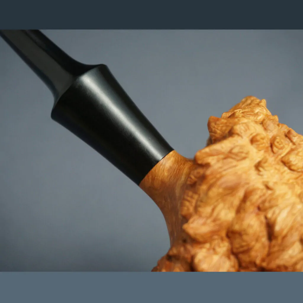Wolf pipe for sale | Hand carved pipes by Max Bogdan