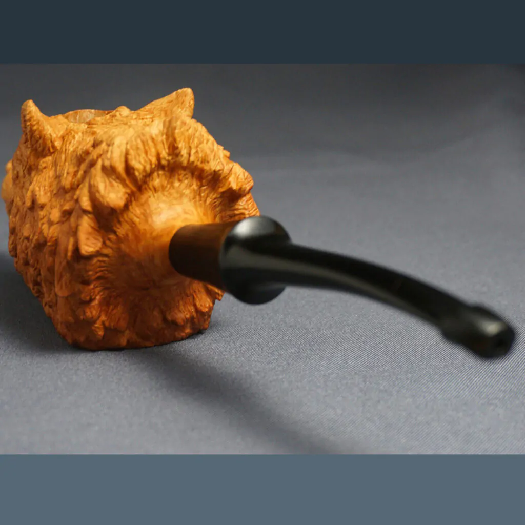 Wolf pipe for sale | Hand carved pipes by Max Bogdan